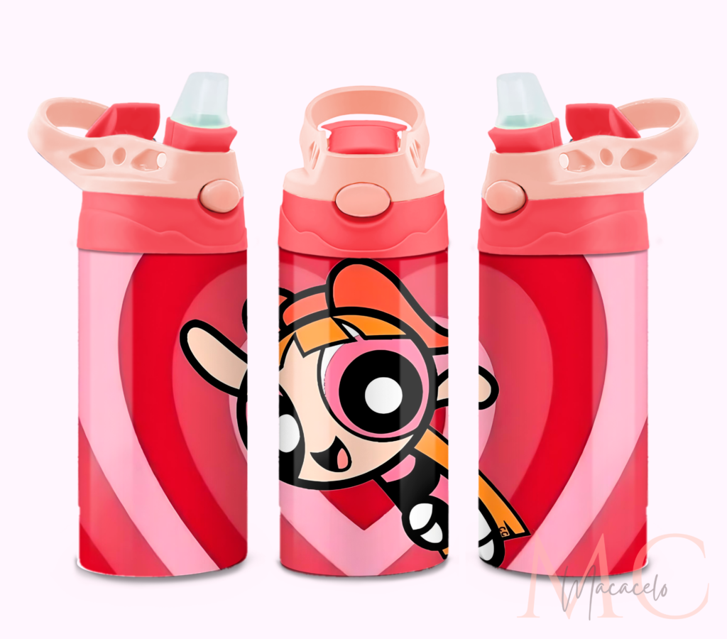 Termo 12oz Kids - PowerPuff Girls Bombon - Macacelo
